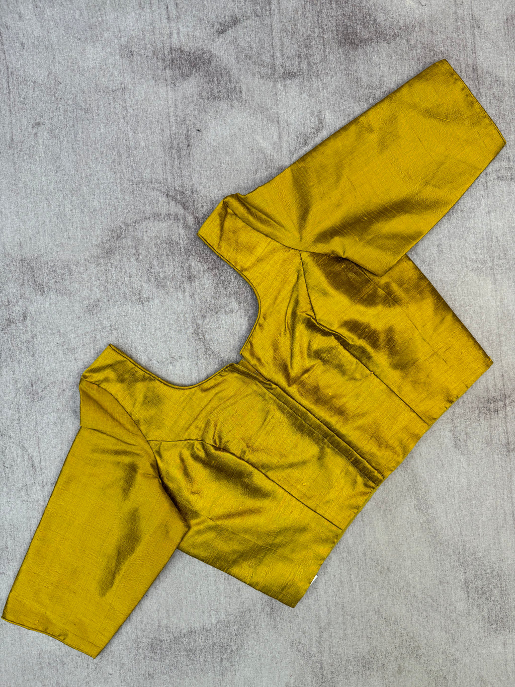 Yellow Raw Silk Blouse-SRYRSB1 – Sayali Rajadhyaksha Sarees